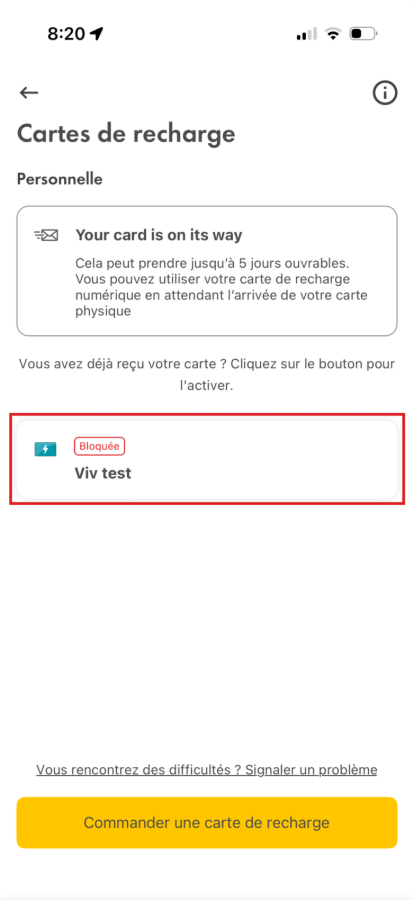 Ma carte de recharge est bloquée. Que dois-je faire ? – Shell